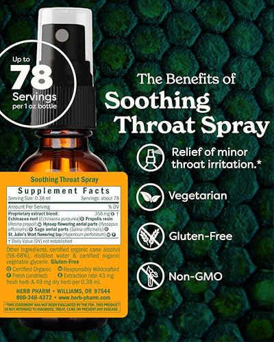 soothing throat spray with echinacea