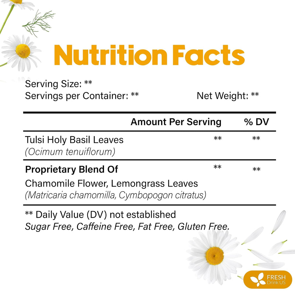 soothing tulsi chamomile tea