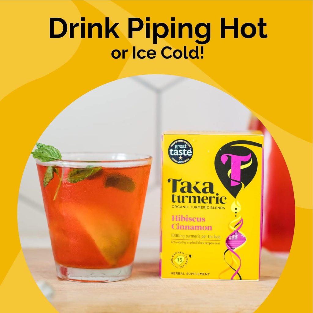 soothing turmeric and hibiscus tea