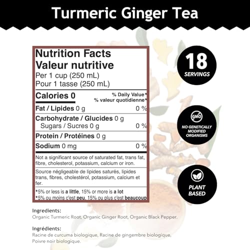 soothing turmeric ginger tea bags