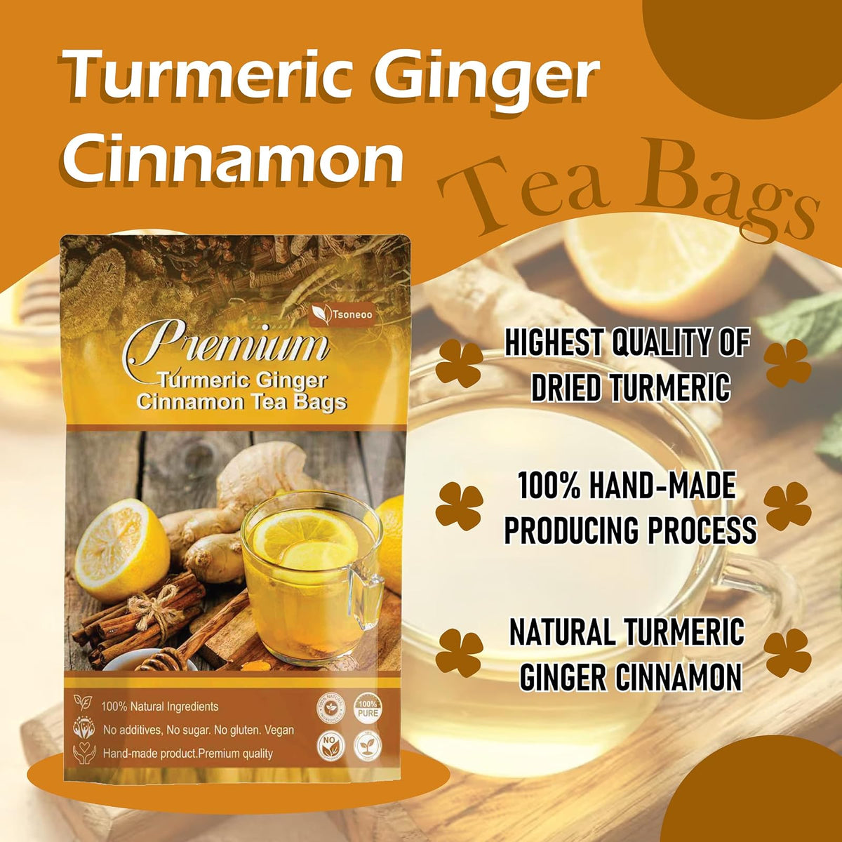 soothing turmeric ginger tea blend