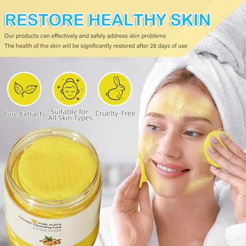 soothing turmeric pads for sensitive skin