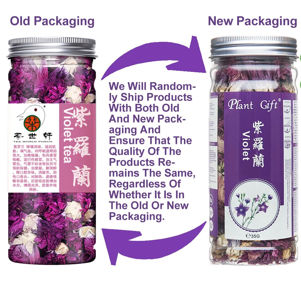 soothing violet herbal infusion