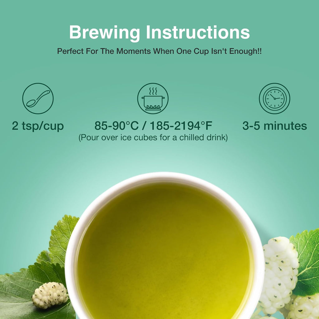 soothing white mulberry leaf infusion