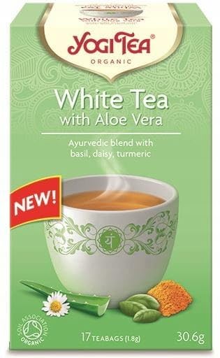 soothing white tea with aloe vera