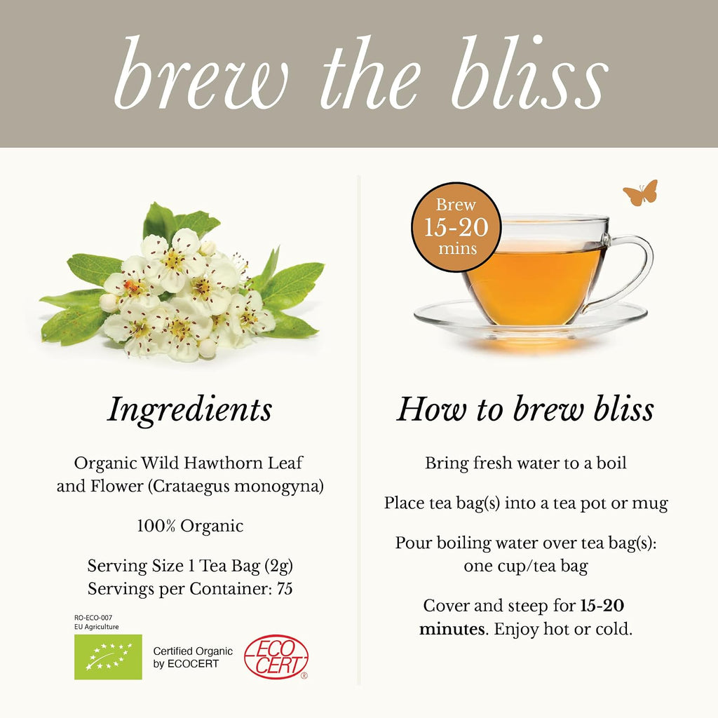 soothing wild hawthorn flower infusion