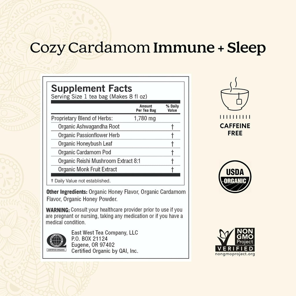 soothing Yogi Cardamom tea blend