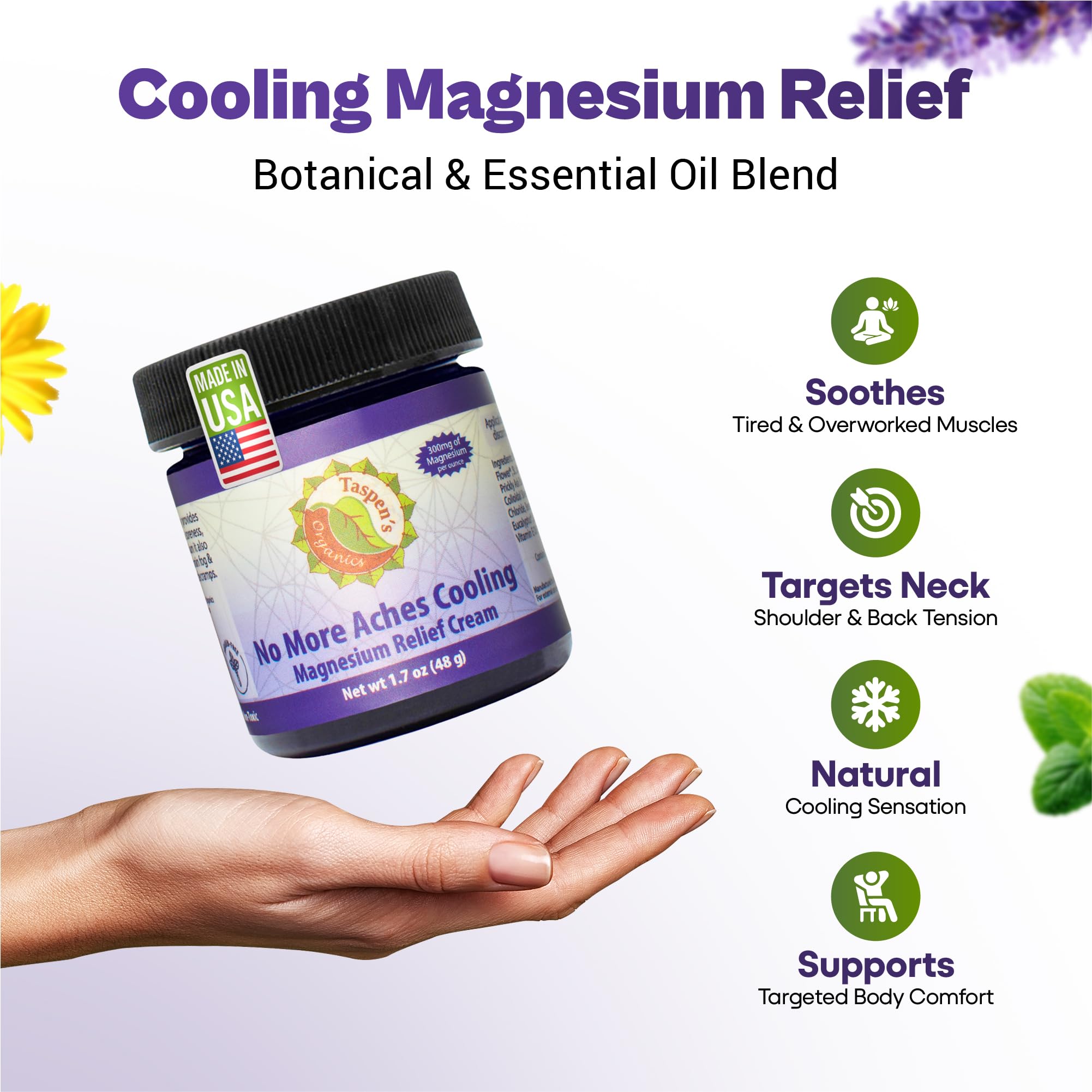 sore muscle relief with magnesium and arnica