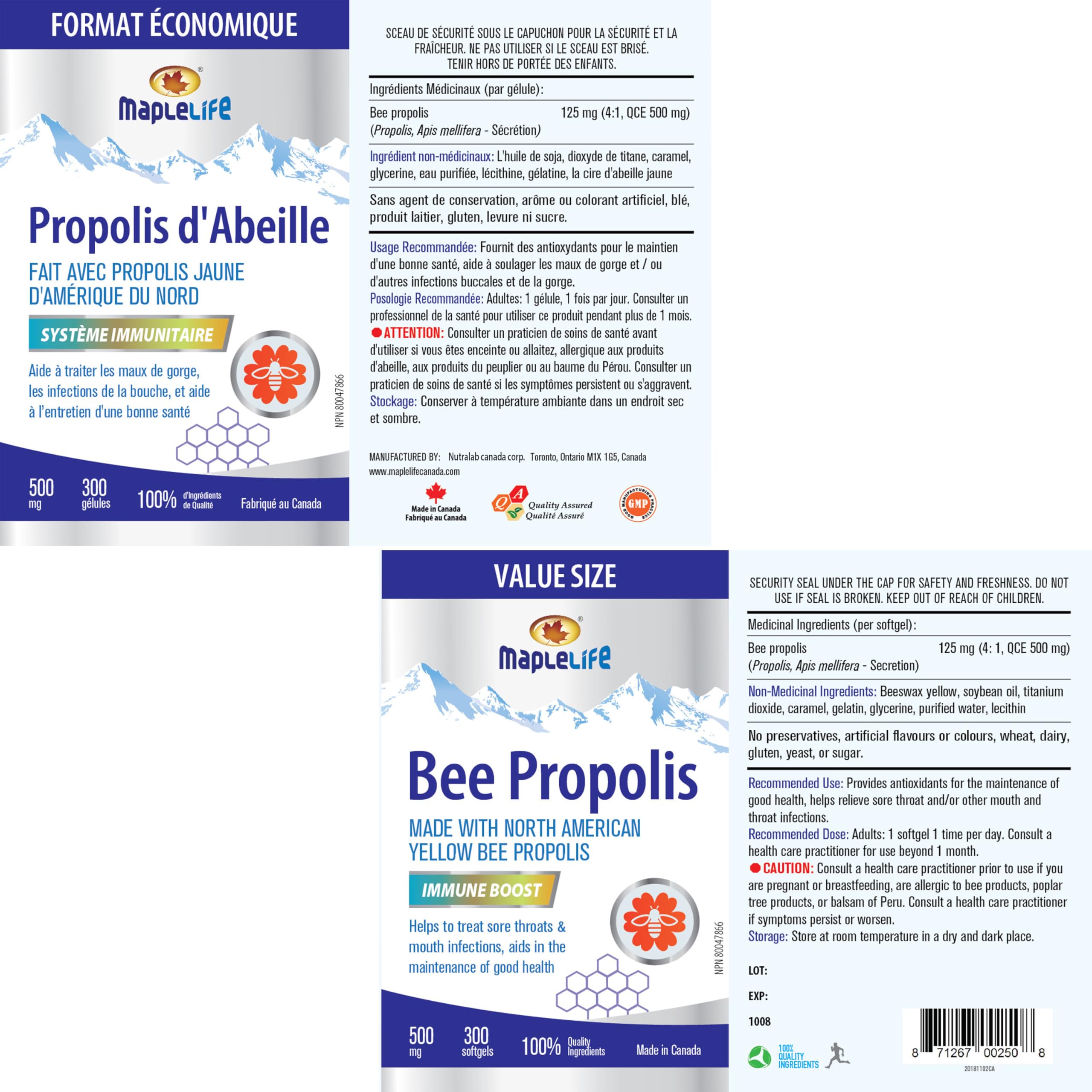 sore throat relief with bee propolis