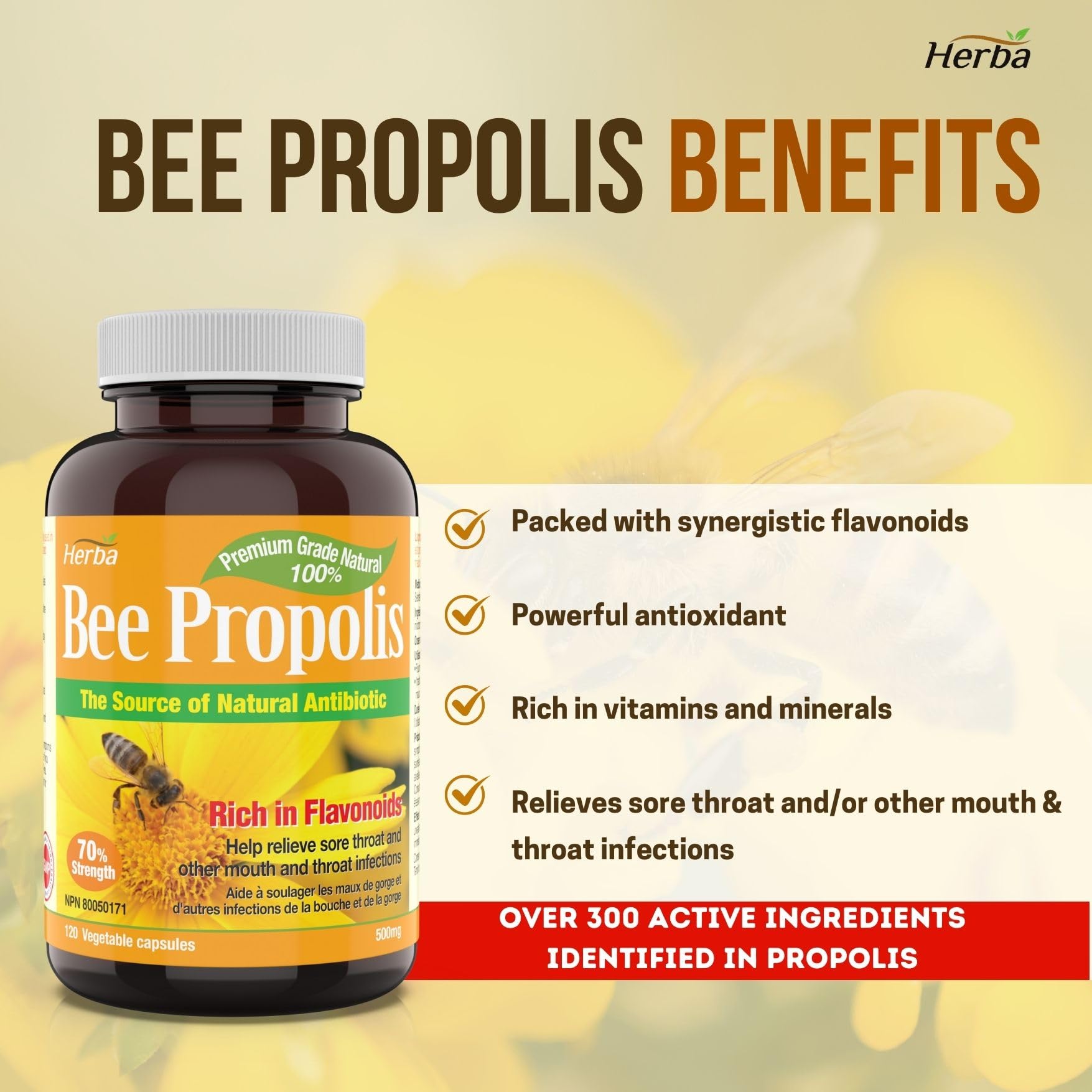 Sore throat relief with natural ingredients