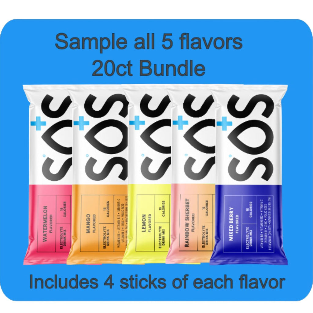 SOS Hydration electrolyte powder packets