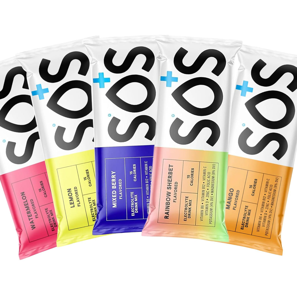 SOS Hydration electrolyte powder sticks for hydration