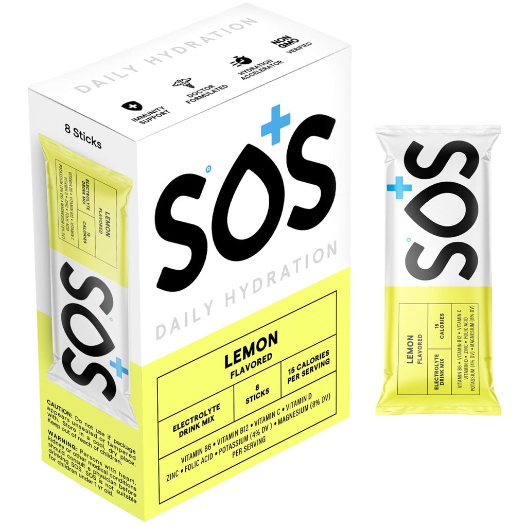 SOS Hydration electrolyte powder sticks