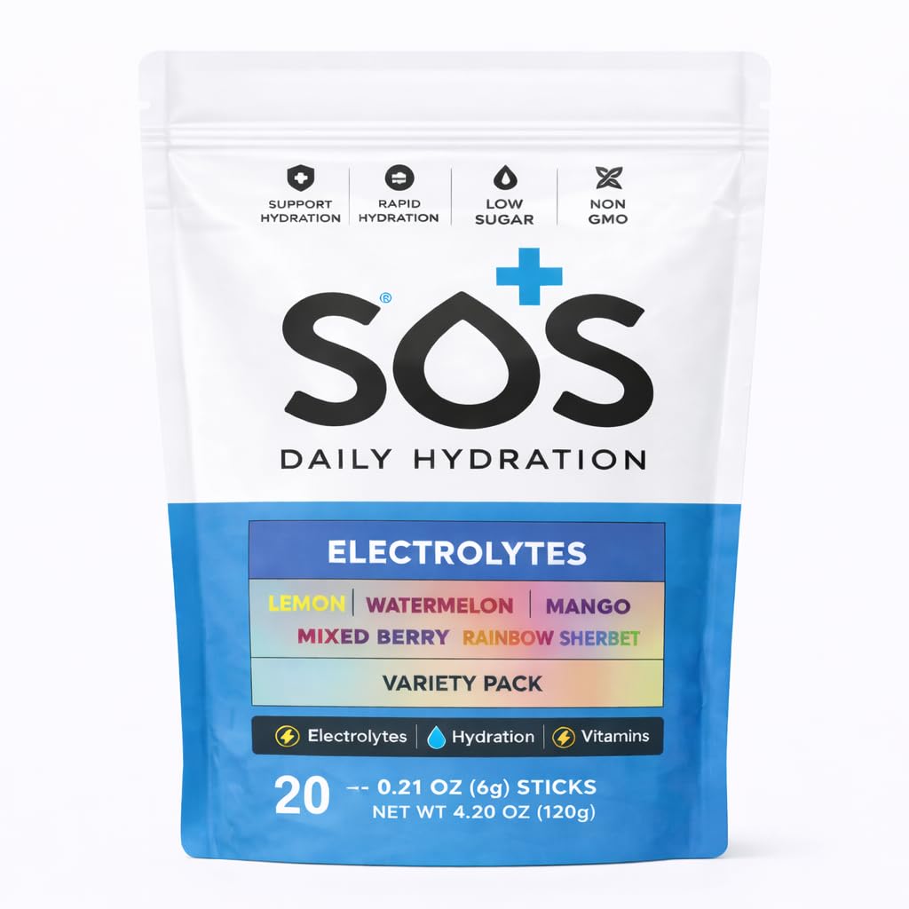 SOS Hydration electrolyte powder sticks