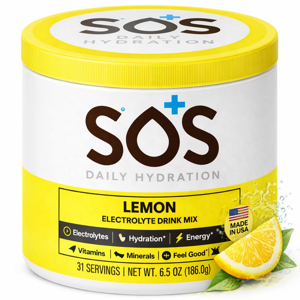 SOS Hydration lemon electrolyte powder