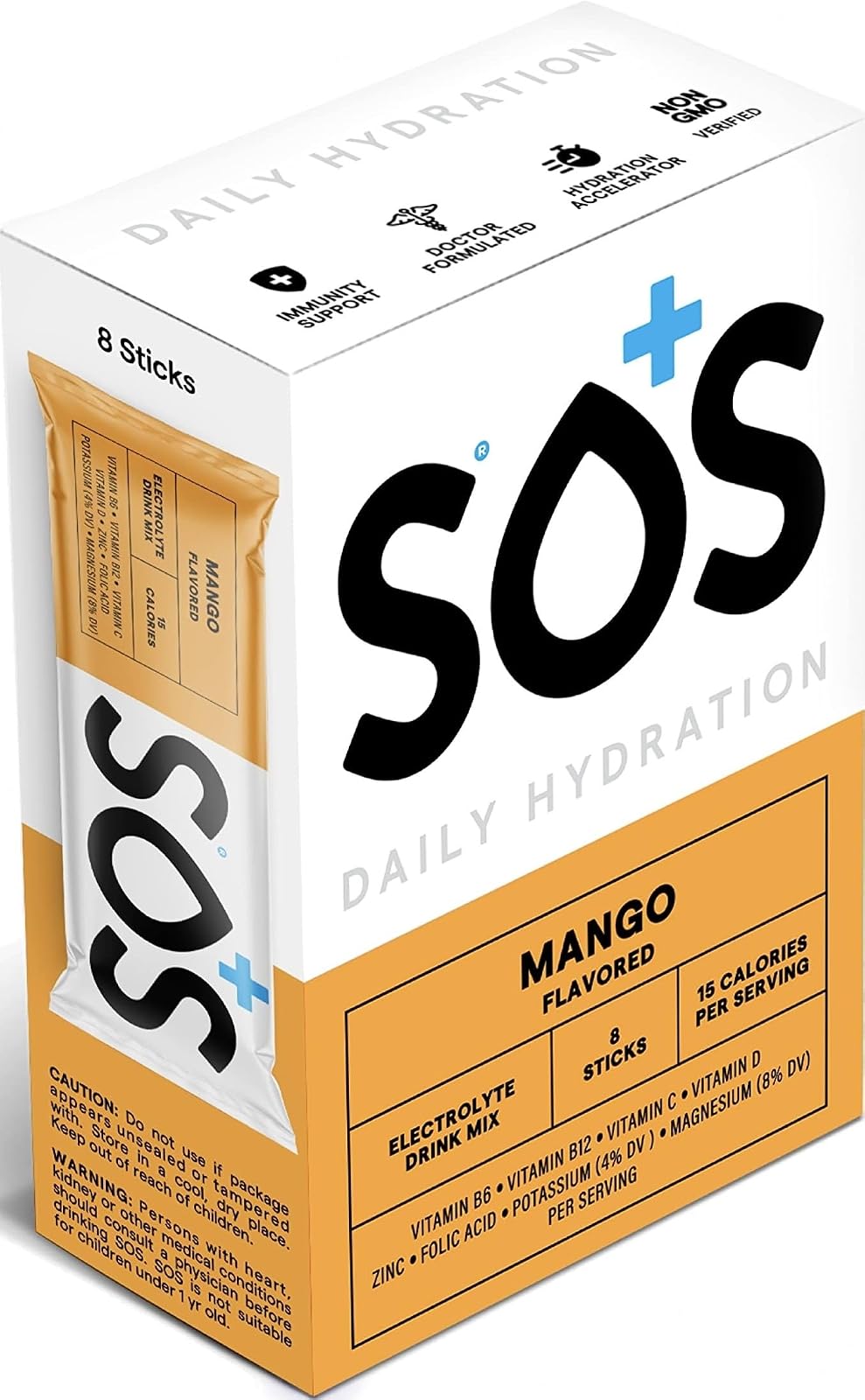 SOS Hydration mango electrolyte powder