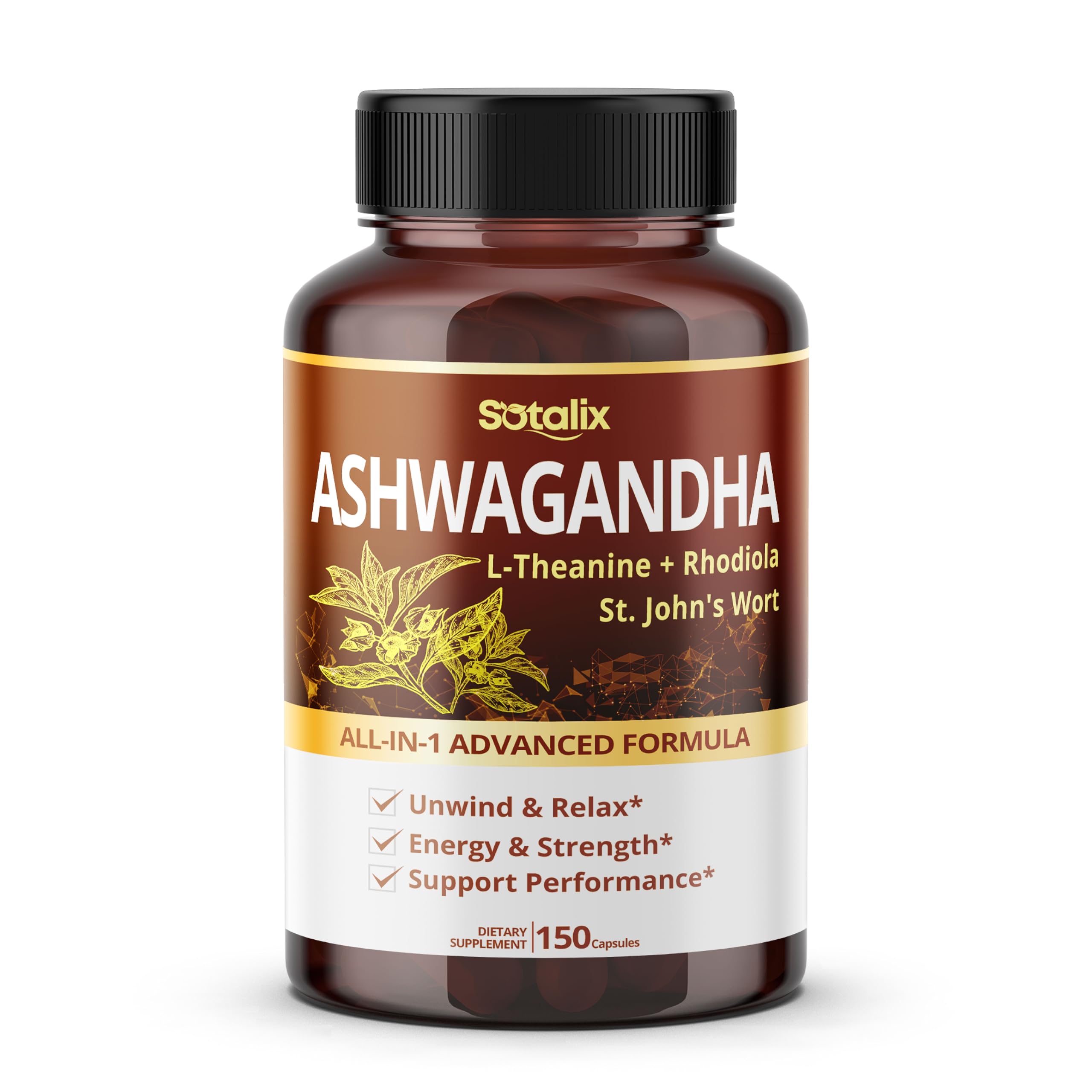 SOTALIX ashwagandha capsules for relaxation