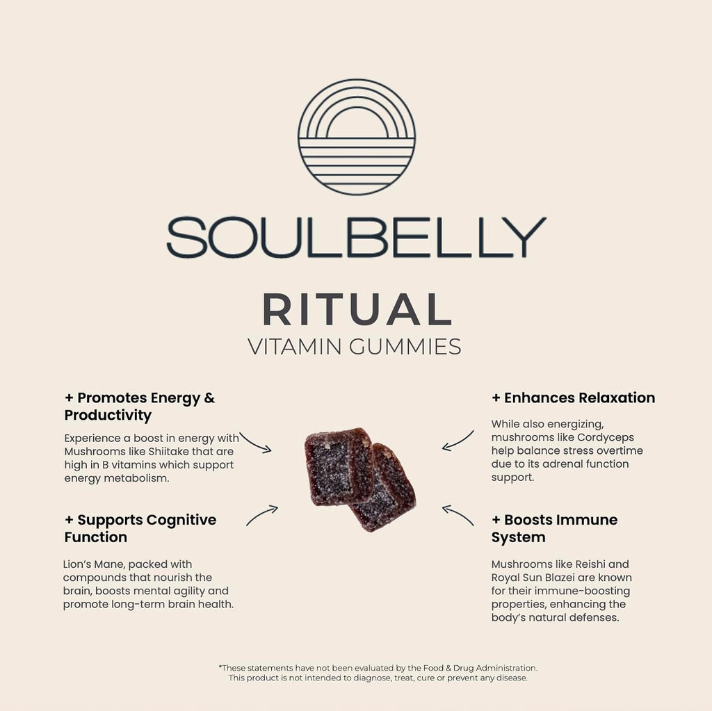 SOULBELLY gummies for stress relief