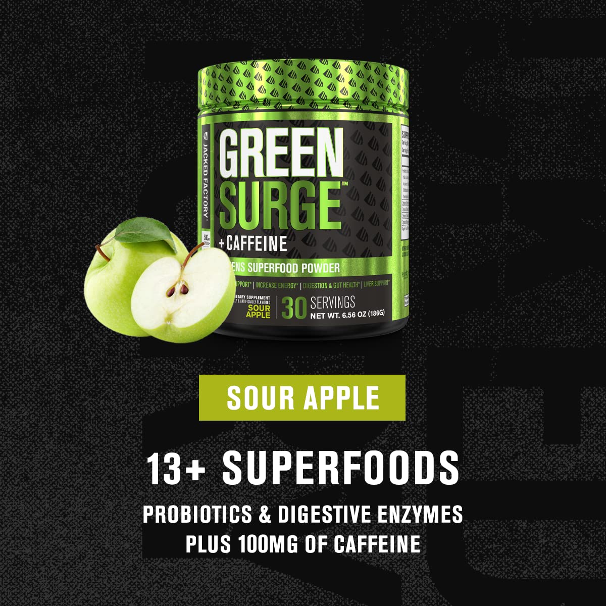 Sour Apple flavor energy supplement