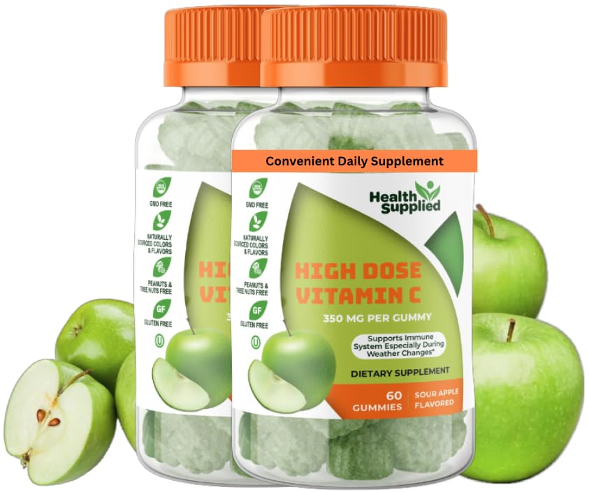 sour apple vitamin c gummies pack