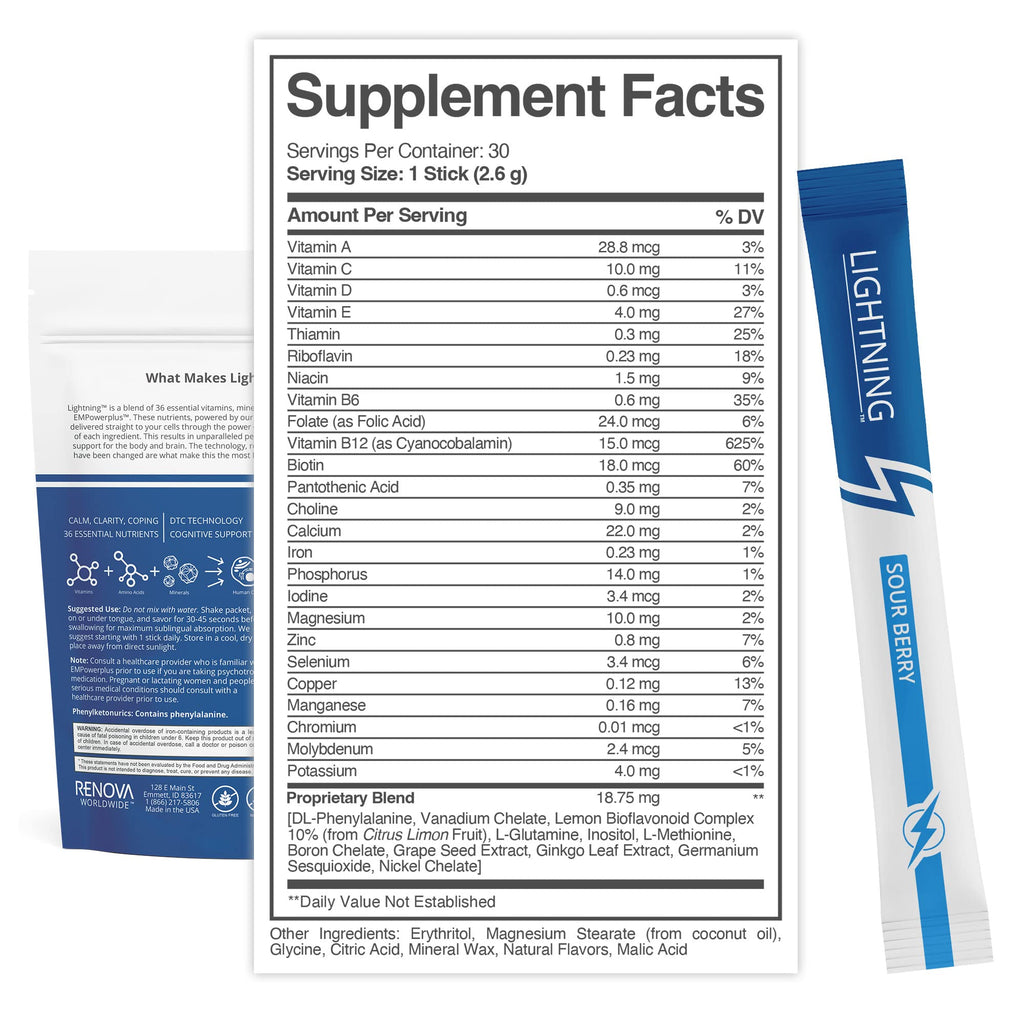 Sour Berry flavour blended vitamin supplement
