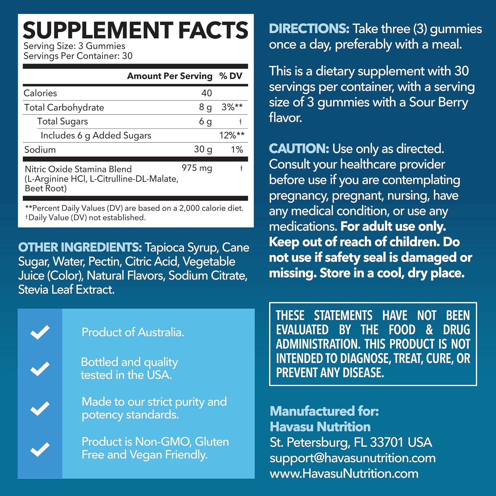 sour berry l-arginine supplement