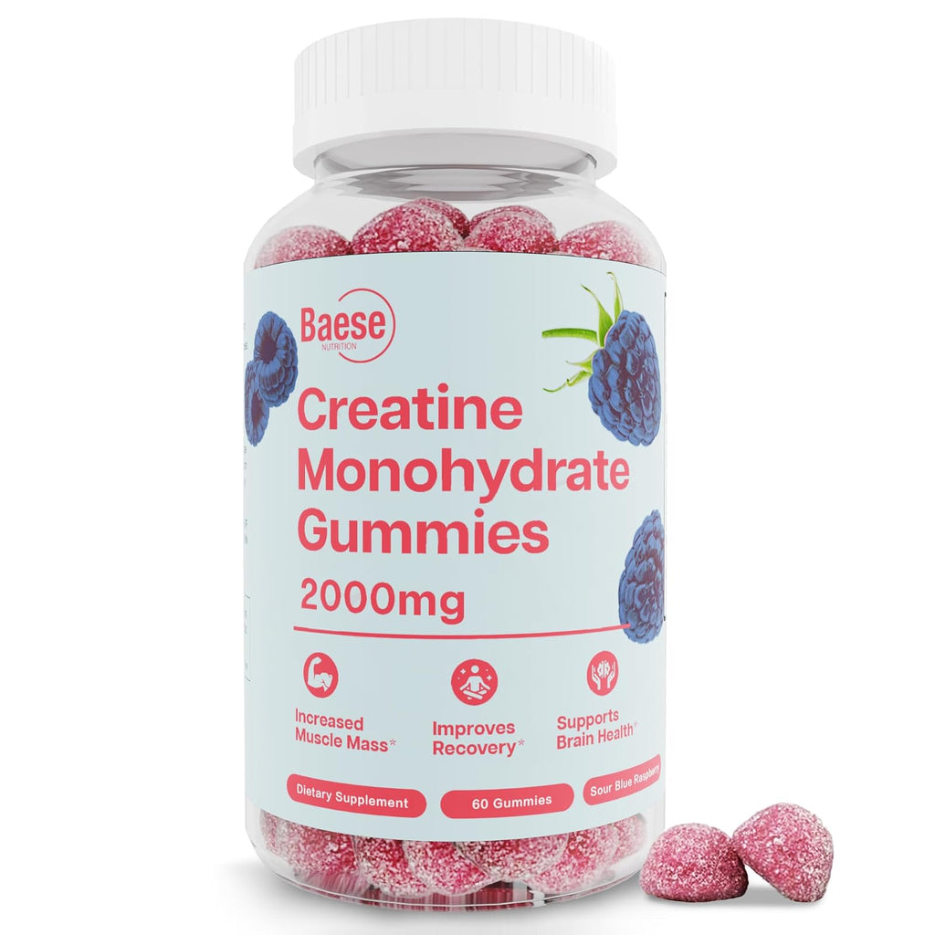 sour blue raspberry creatine gummies