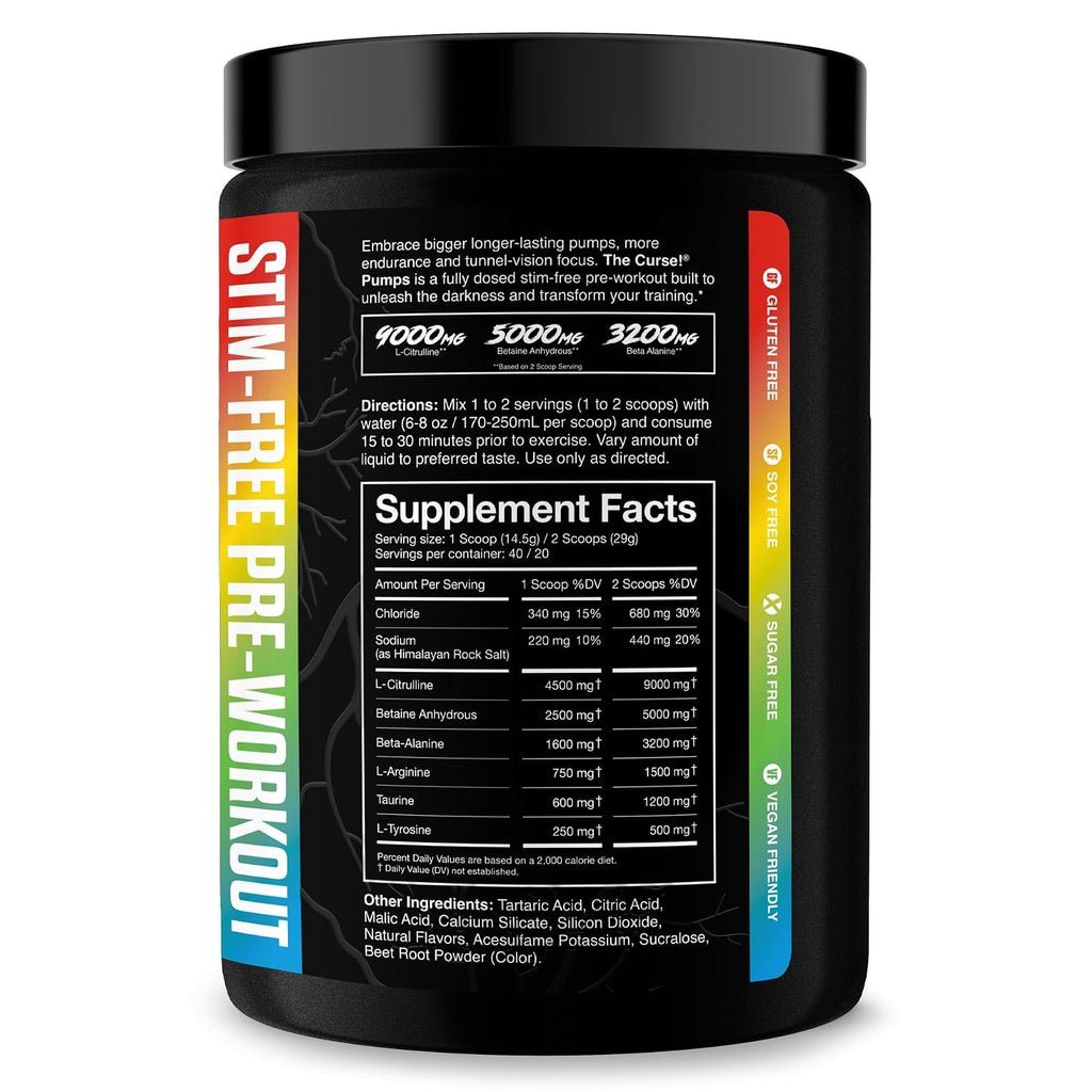 Sour Candy flavour pre workout supplement