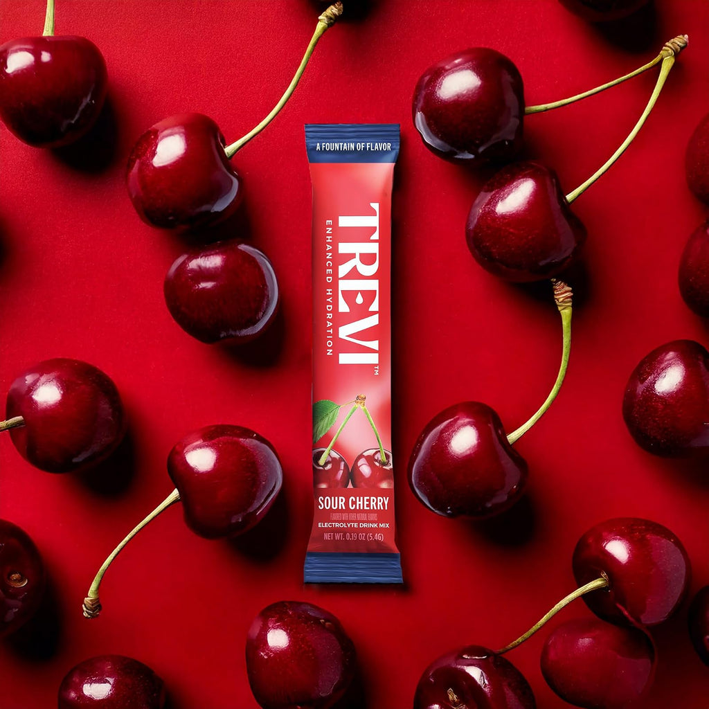 Sour cherry electrolyte powder packets