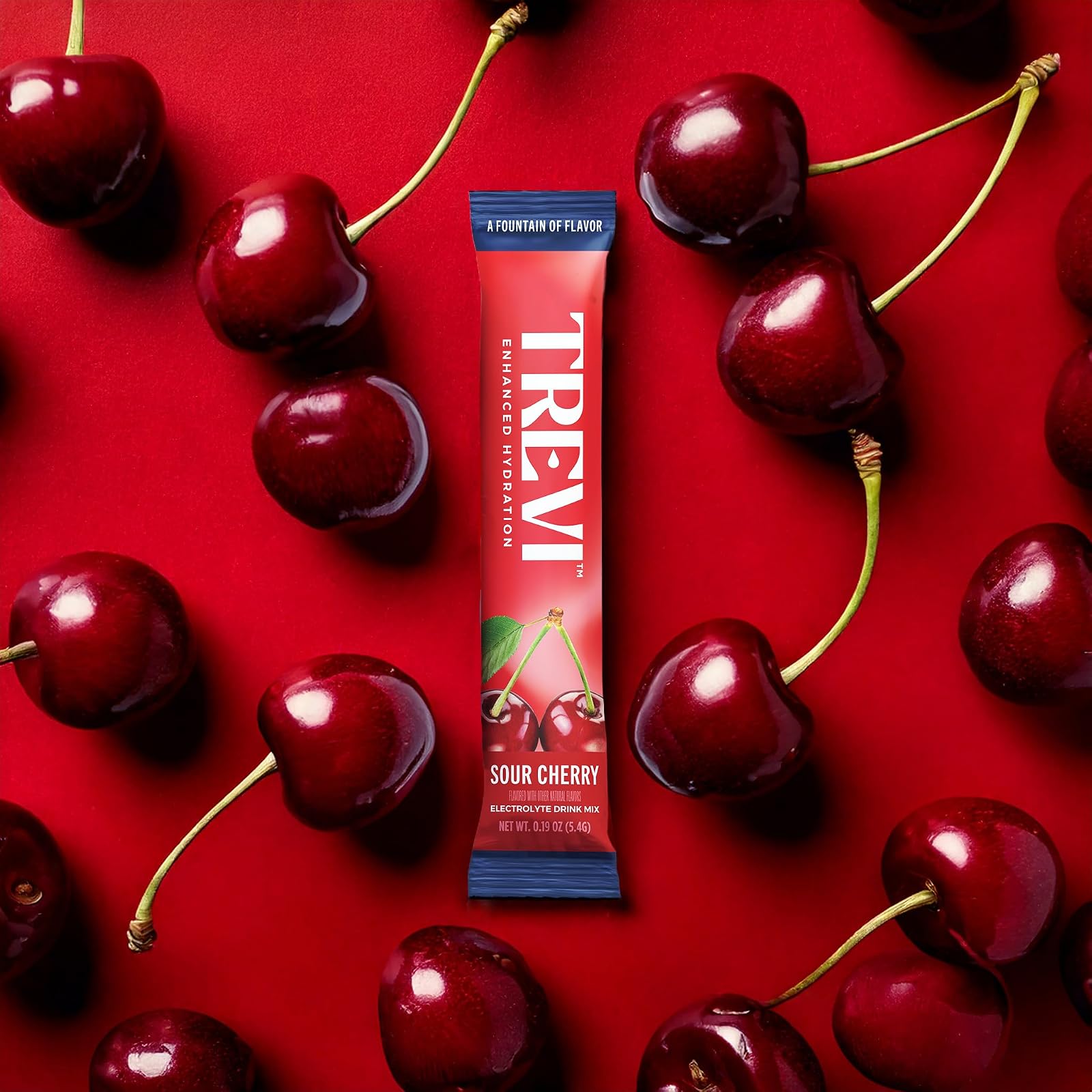 Sour cherry electrolyte powder packets