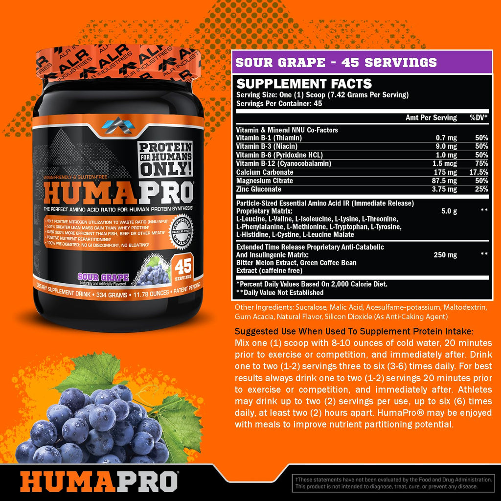 Sour grape EAA supplement benefits