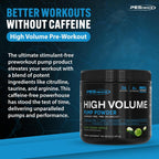 Sour green apple pre-workout flavour