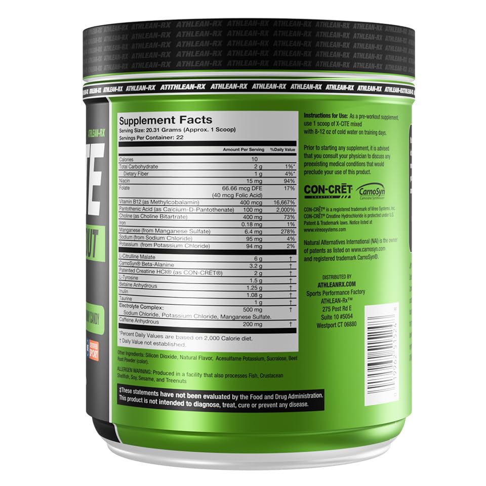 Sour gummy bear pre-workout supplement