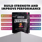 Sour gummy creatine monohydrate