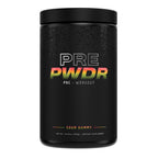 Sour gummy pre-workout powder