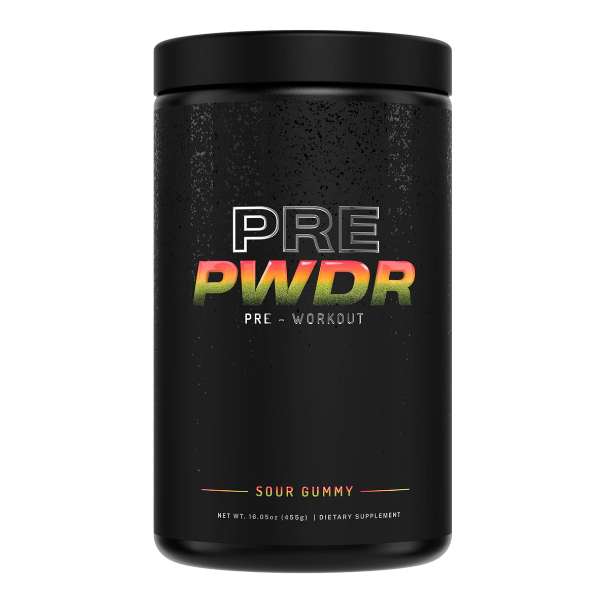 Sour gummy pre-workout powder