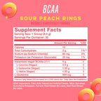 Sour Peach BCAA supplement powder