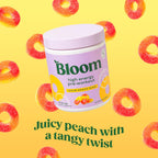 Sour peach ring pre-workout powder
