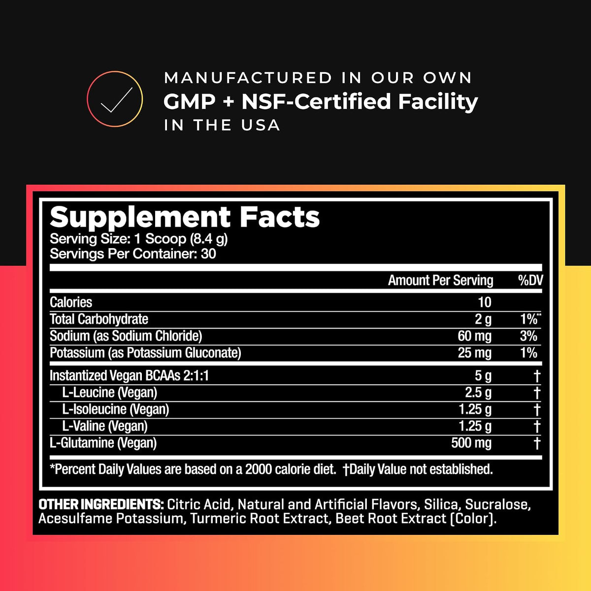 Sour peach rings BCAA supplement