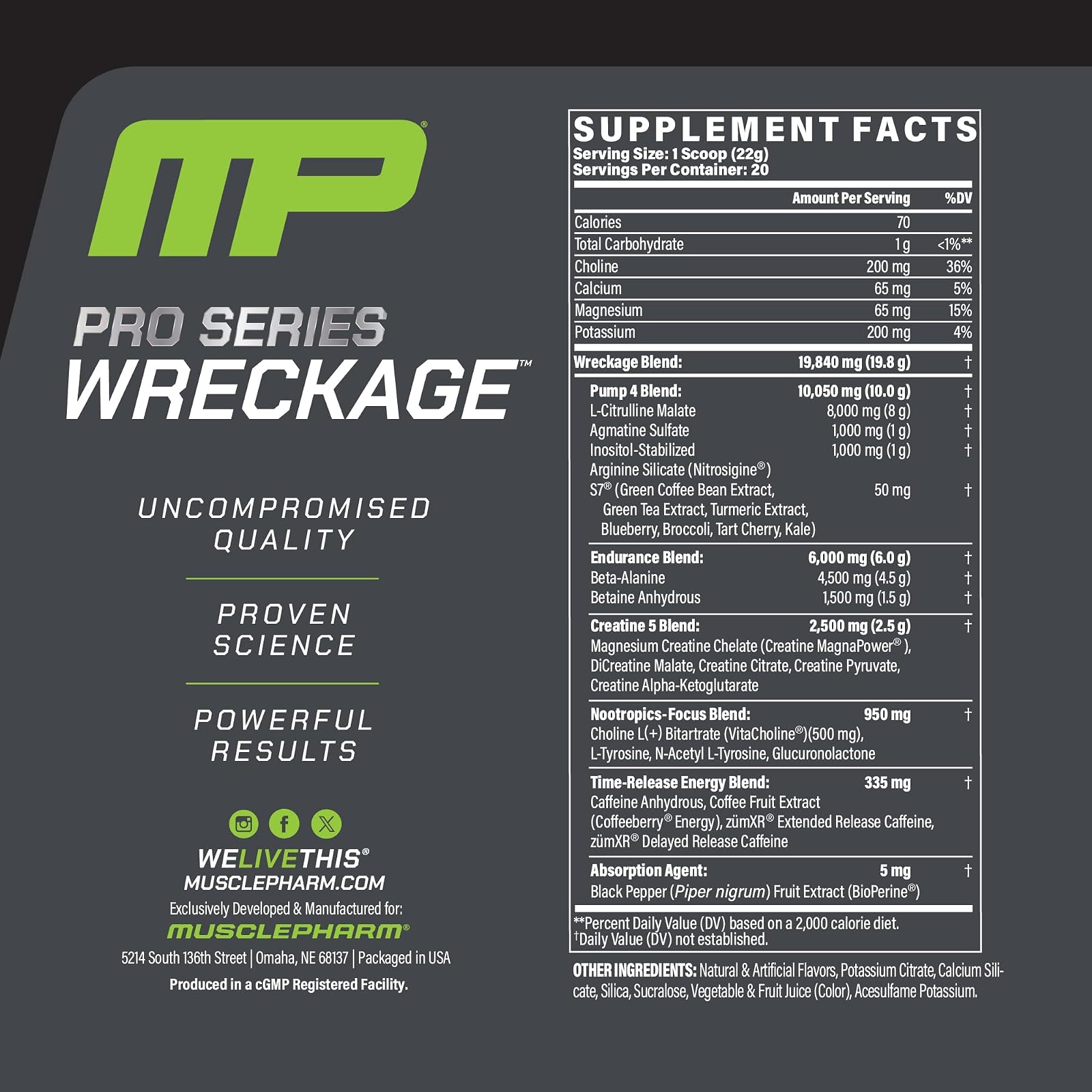 Sour peach rings flavour pre-workout supplement