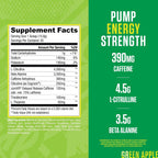Sour Punch Green Apple pre-workout flavour
