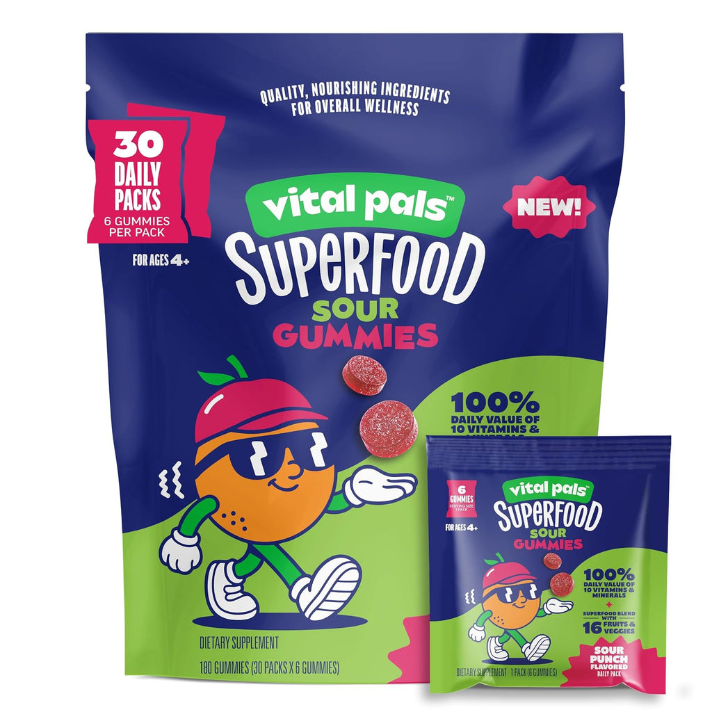 Sour Punch gummies with fruits and veggies