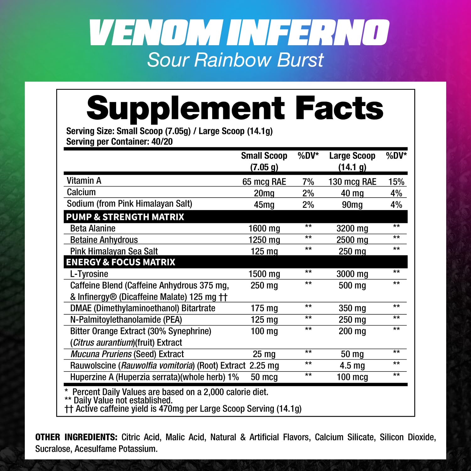 Sour Rainbow Burst energy boost supplement