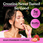 Sour strawberry gummies for fitness