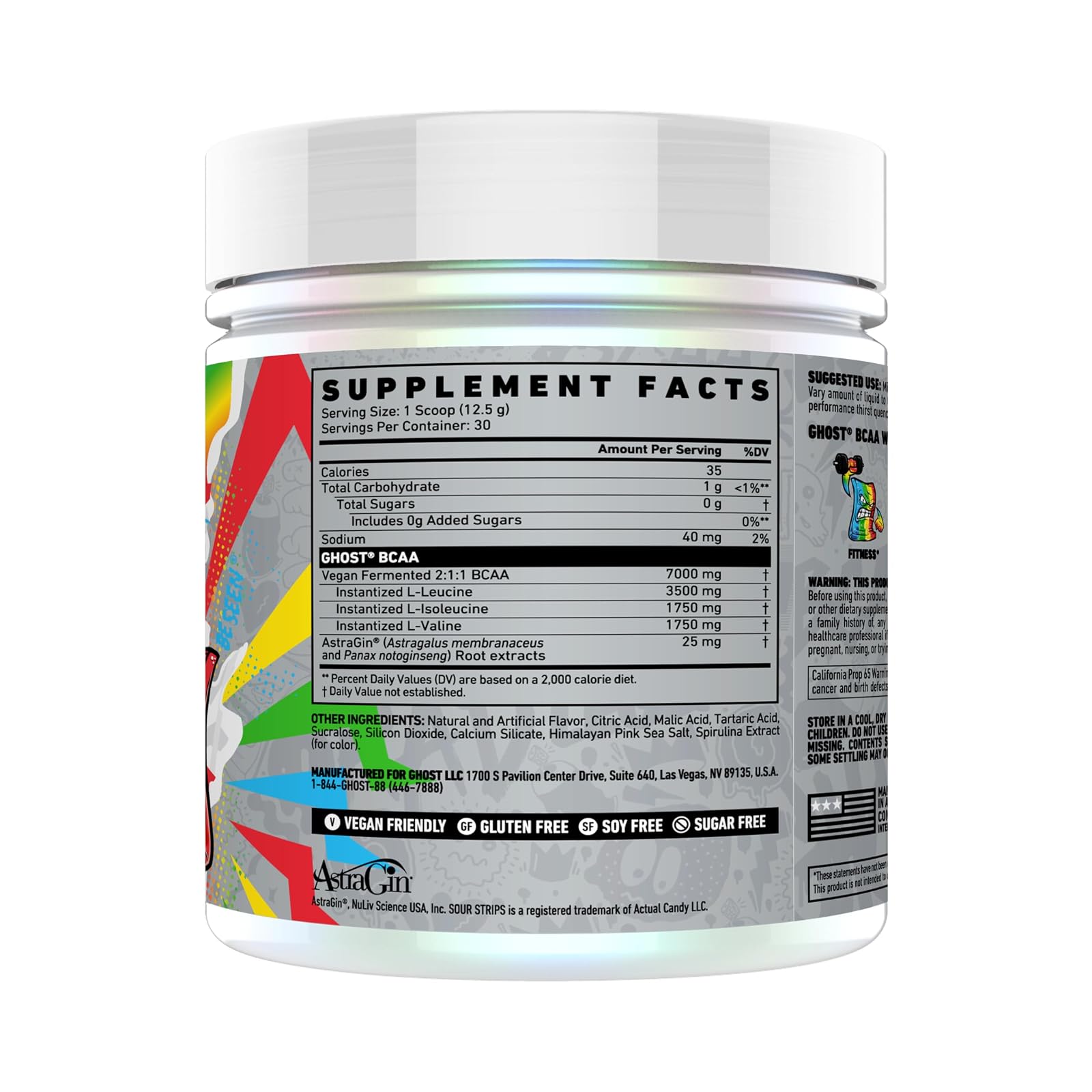 Sour Strips flavour BCAA amino acids