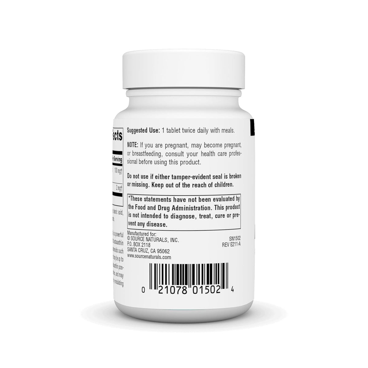Source Naturals 2 mg Astaxanthin dosage