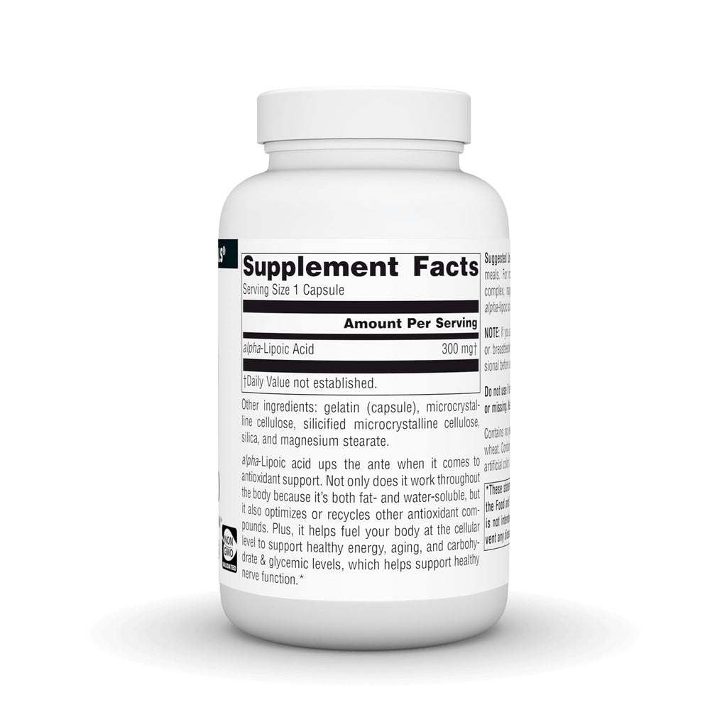 Source Naturals alpha lipoic acid benefits