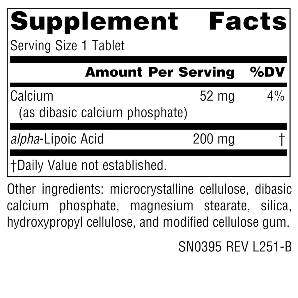 Source Naturals alpha lipoic acid benefits