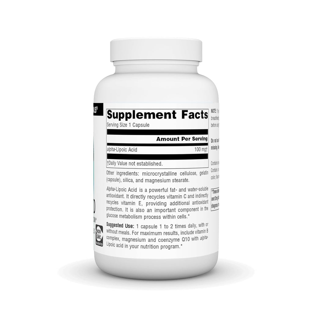 Source Naturals alpha lipoic acid capsules