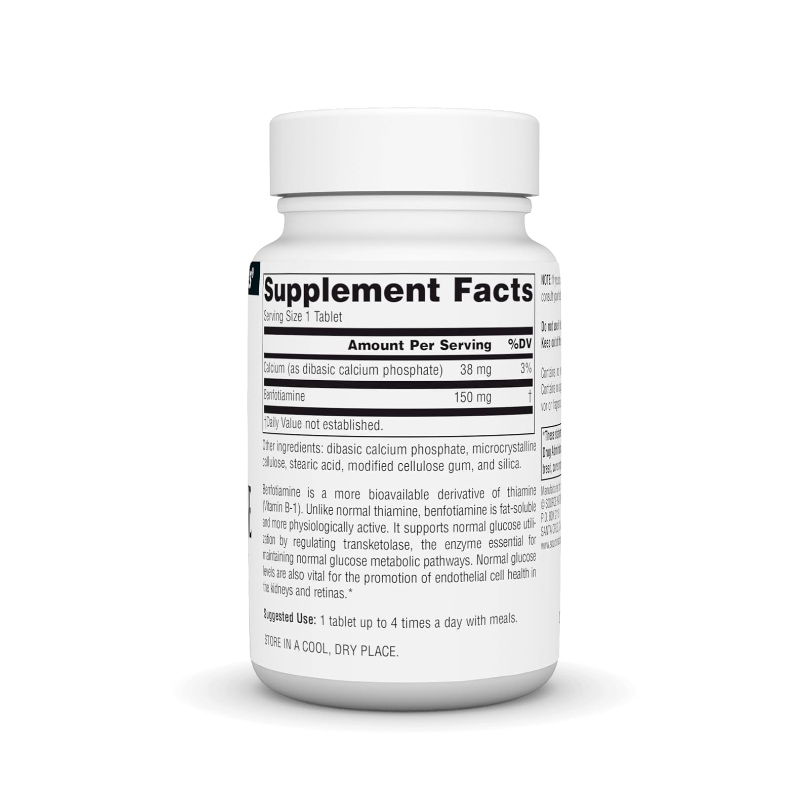 Source Naturals benfotiamine tablets